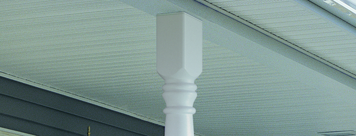 Structural Colonial Porch Post - 5" x 5" x 108" System - Railing ...